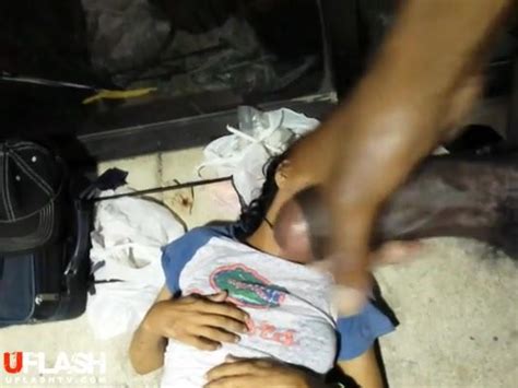 Cum On Sleeping Homeless Woman Thisvid Com