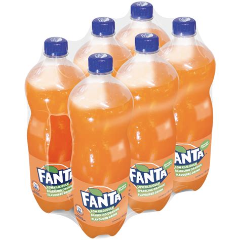 Fanta Orange Flavoured Sparkling Soft Drink Bottle 6 X 2l Flavoured Soft Drinks Soft Drinks