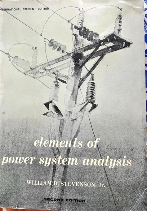 Elements Of Power System Analysis William Stevenson Jr Higino Cultural
