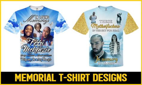 Design Custome Rip Memorial Funeral In Loving Memory T Shirt Designs By