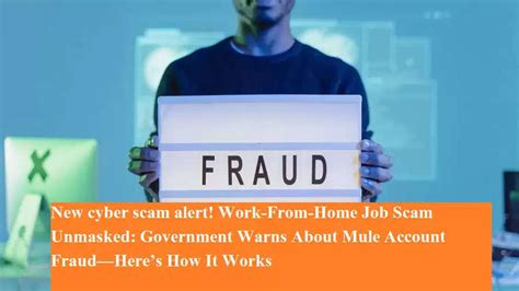 New Cyber Scam Alert Work From Home Job Scam Unmasked Government