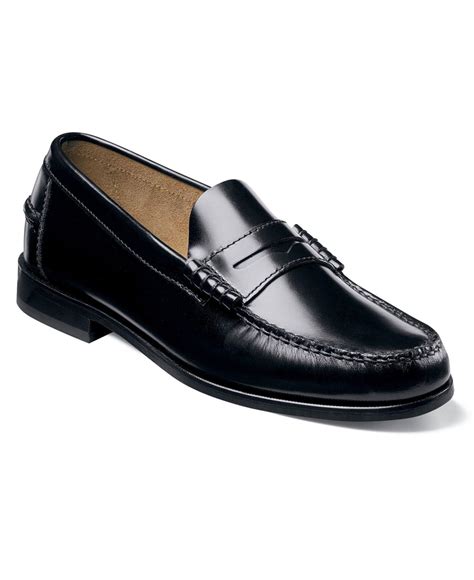 Mens Black Penny Loafers Leather At Isaac Dadson Blog