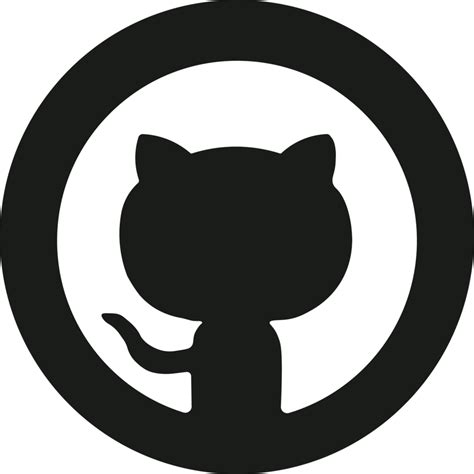 A Black Github Icon In A Circle 65742280 Png