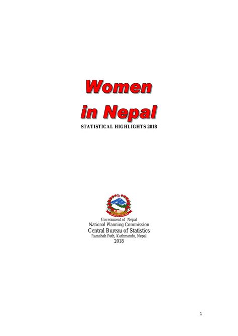 Gender Statistics Booklet 2018 Nread