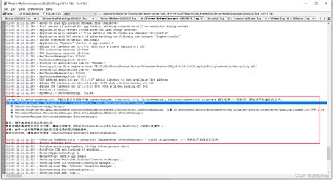 unity客户端和photonserver服务器不能互发消息，日志不打印，未能加载文件或程序集 photonserver system