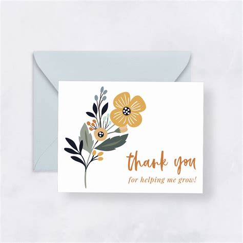 Thank You For Your Help Cards