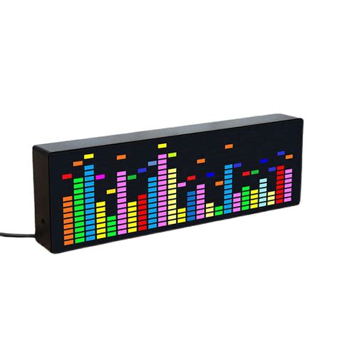Led Voice Control Music Spectrum Electronic Clock Adjustment Electronic