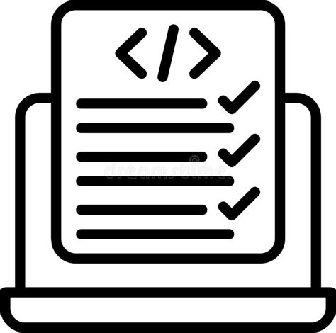 Code Correction Vector Icon Stock Vector Illustration Of Software