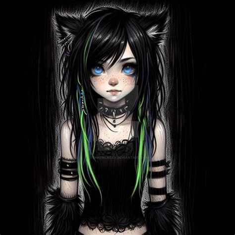 Emo Cat Girl By Punkerlazar On Deviantart