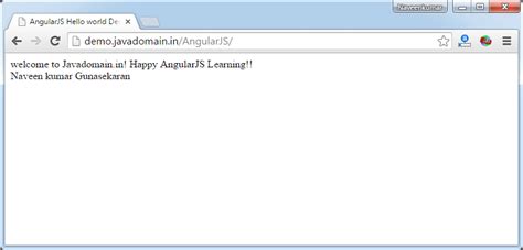 Angularjs Hello World For Dummies Ngdeveloper