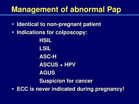 PPT Abnormal Pap In Pregnancy PowerPoint Presentation Free Download ID