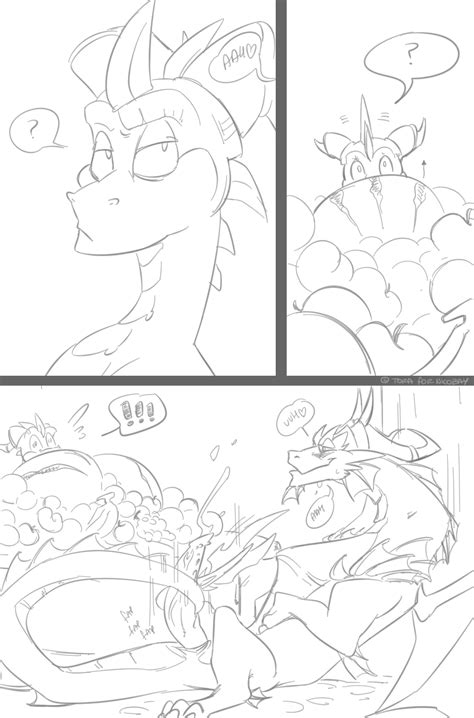 Rule 34 Black And White Caught Claws Comic Dragon English Text