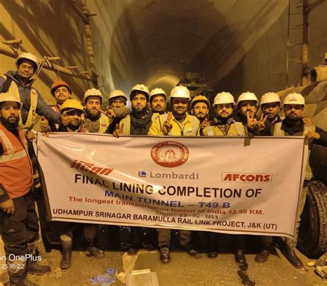 Pardeep Raina On Linkedin Successfully Lining Completed Indias Longest Main Tunnel The