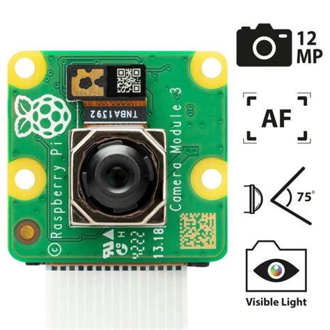 Raspberry Pi Camera Module 3 12mp With Auto Focus Lens