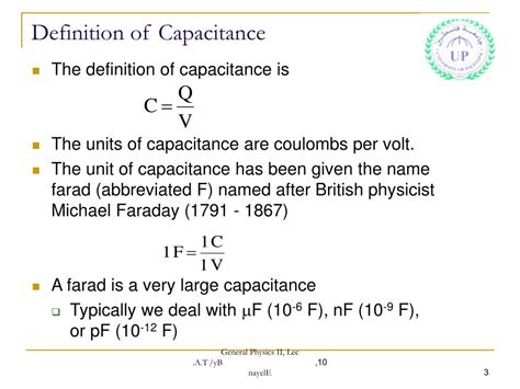 Ppt Lecture 10 Capacitance And Capacitors Powerpoint Presentation