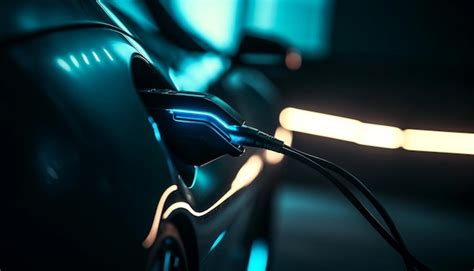 Premium Ai Image Night Driving Speedometer Glowing Gas Refueling