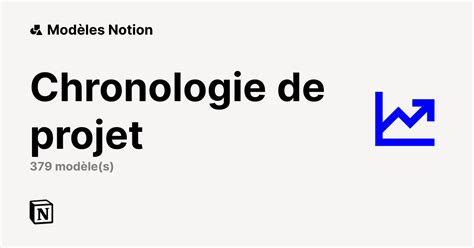 Meilleurs Modèles Notion — Chronologie De Projet Marketplace Notion
