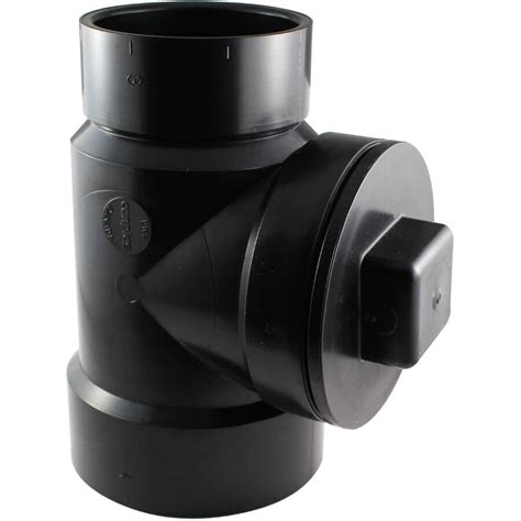 Canplas 4 Hub X 3 Hub X 4 Abs Cleanout Tee With Plug Home Hardware