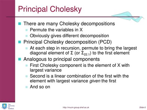 Ppt Cholesky Decomposition A Tool With Many Uses Powerpoint Presentation Id 6033228
