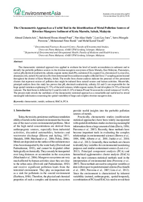 Pdf The Chemometric Approach As A Useful Tool In The Identification