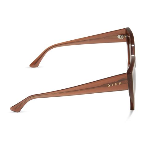 Blaire Square Sunglasses Macchiato And Brown Gradient Diff Eyewear