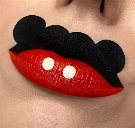 Micky Mouse ️🖤 Lip Art Face Art Makeup Pop Art Makeup
