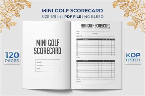 Golf Scorecard Template