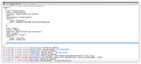 Error Filenames Renaming Run Script 975976 Syntax Error Expected End Of Line But Found