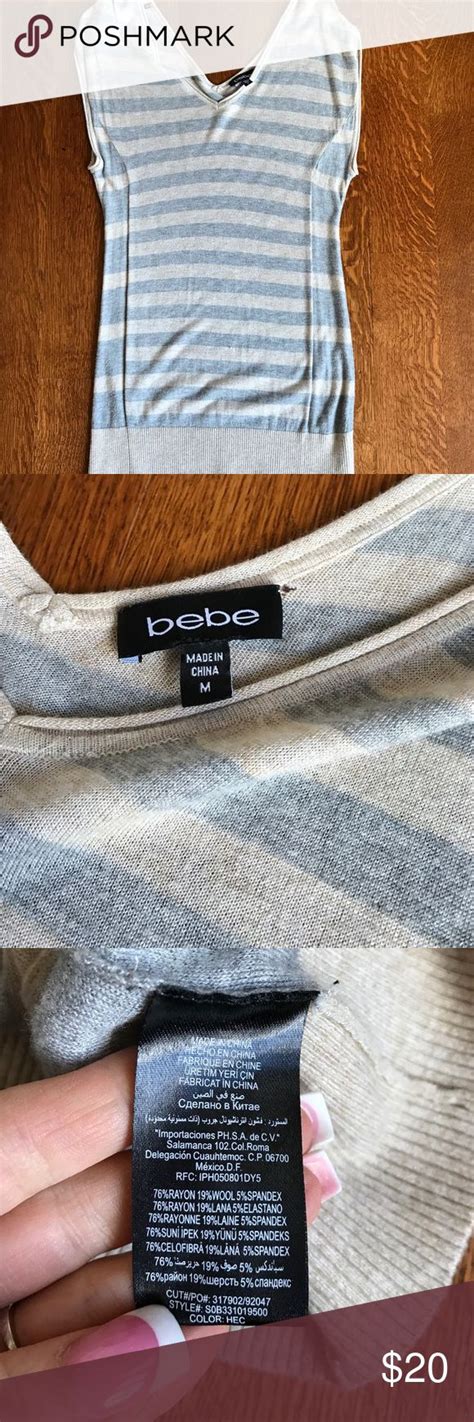 Bebe Cap Sleeve Sweater Size Medium