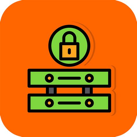 Server Locked Vector Icon Design Vector Art At Vecteezy