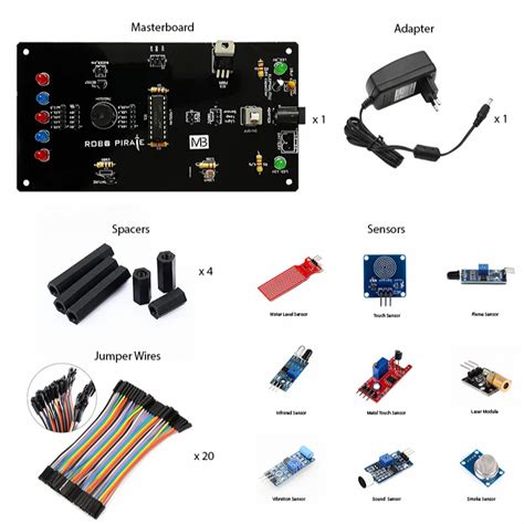 Masterboard 11 In 1 Diy Stem Sensor Kit For Learning Shape