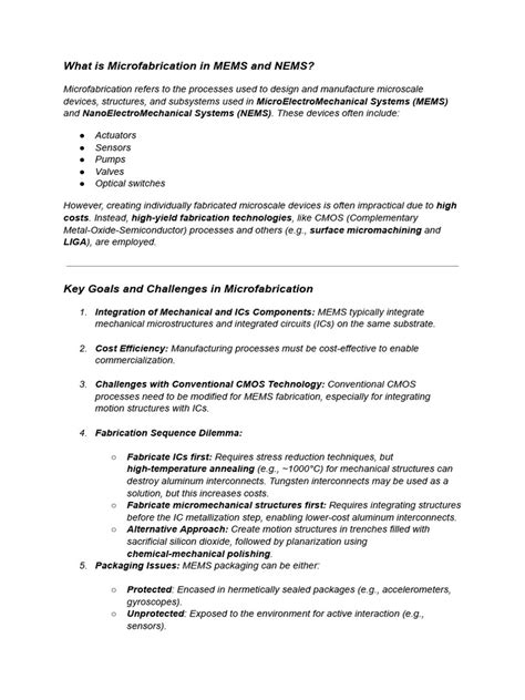 Microfabrication Pdf Integrated Circuit Semiconductor Device
