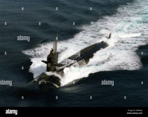 An Aerial Port Bow View Of A Sturgeon Class Nuclear Powered Attack