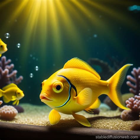 Yellow Fish School Teacher Stable Diffusion Online