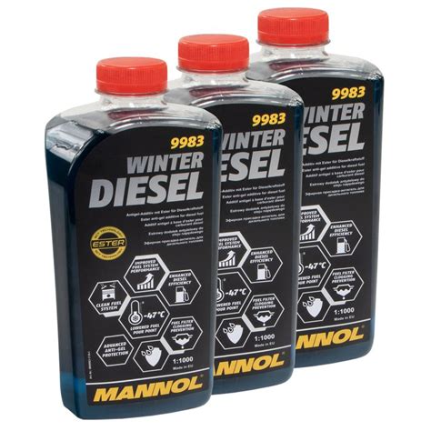 Winter diesel fuel additive Mannol 9983 3 X 1 liter buy online by, 28,49
