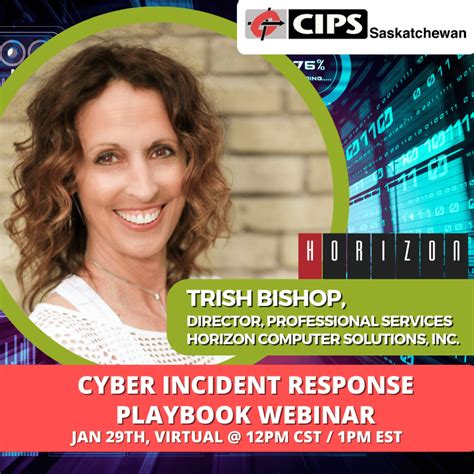 CIPS Event Cyber Incident Response Playbook Webinar CIPS Saskatchewan