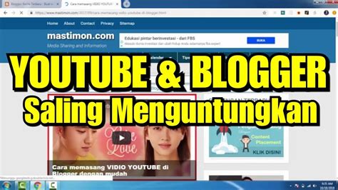 Cara Menampilkan Vidio Youtube Di Blog Dengan Mudah YouTube