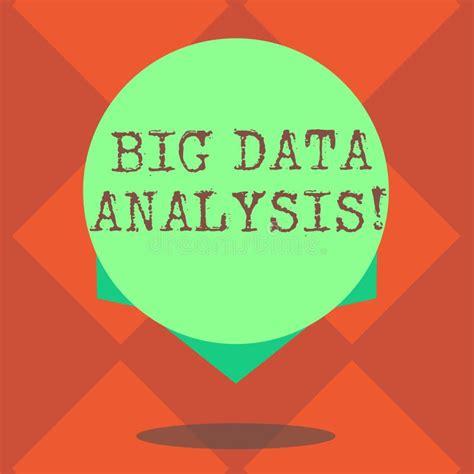 Handwriting Text Writing Big Data Analysis Concept Meaning Complex Process Of Examining Large