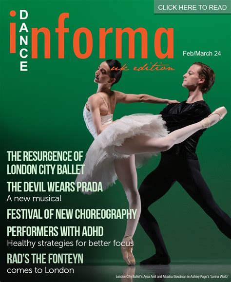 Christopher Marney On Linkedin London City Ballet On The Cover Of Feb March Edition Of