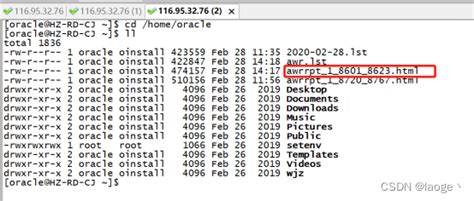oracle导出awr报告 oracle生成awr报告的命令 csdn博客