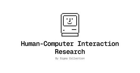 human computer interaction research sigma