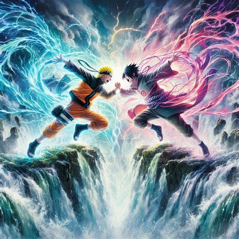 Naruto Vs Sasuke Fight Scene Fanart By Sisterpppp On Deviantart