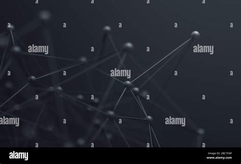 Abstract 3d Rendering Of Chaotic Structure Plexus Background With