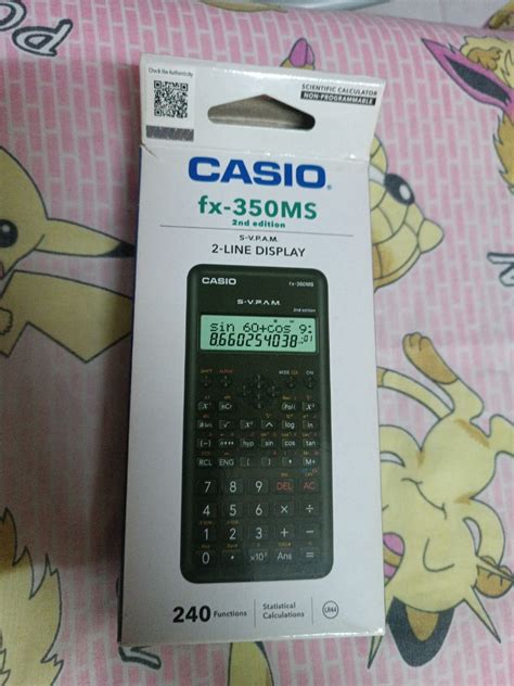 Casio Fx 350ms Scientific Calculator Hobbies And Toys Stationery