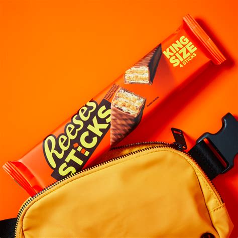 Reeses Sticks Milk Chocolate Peanut Butter King Size Candy Bar 3 Oz