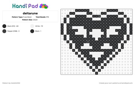 Deltarune Fuse Bead Pattern Kandi Pad Kandi Patterns Fuse Bead