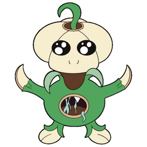 Chibi Garlic Alien Cute Cartoon Acrylic Keychain Etsy