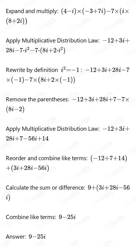 Solved Type The Correct Answer In The Box Simplify The Following