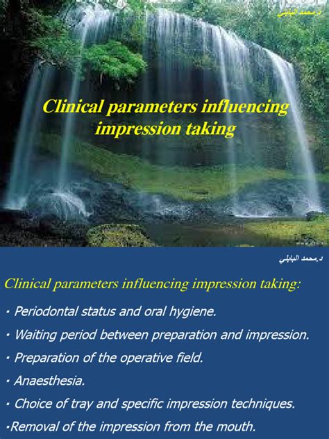 8 Clinical Parameters Influencing Impression Taking Download Free Pdf