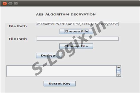 Aes Based Encrypt And Decrypt Of A Text File Using Java S Logix